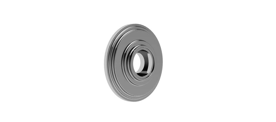 Rosset - Hidden screws - Chrome 57/63 mm - Rosettes - VillaHus