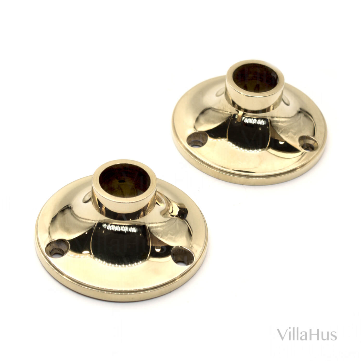 Rosettes with neck - Polished brass - Model ASTOR - Rosettes - VillaHus