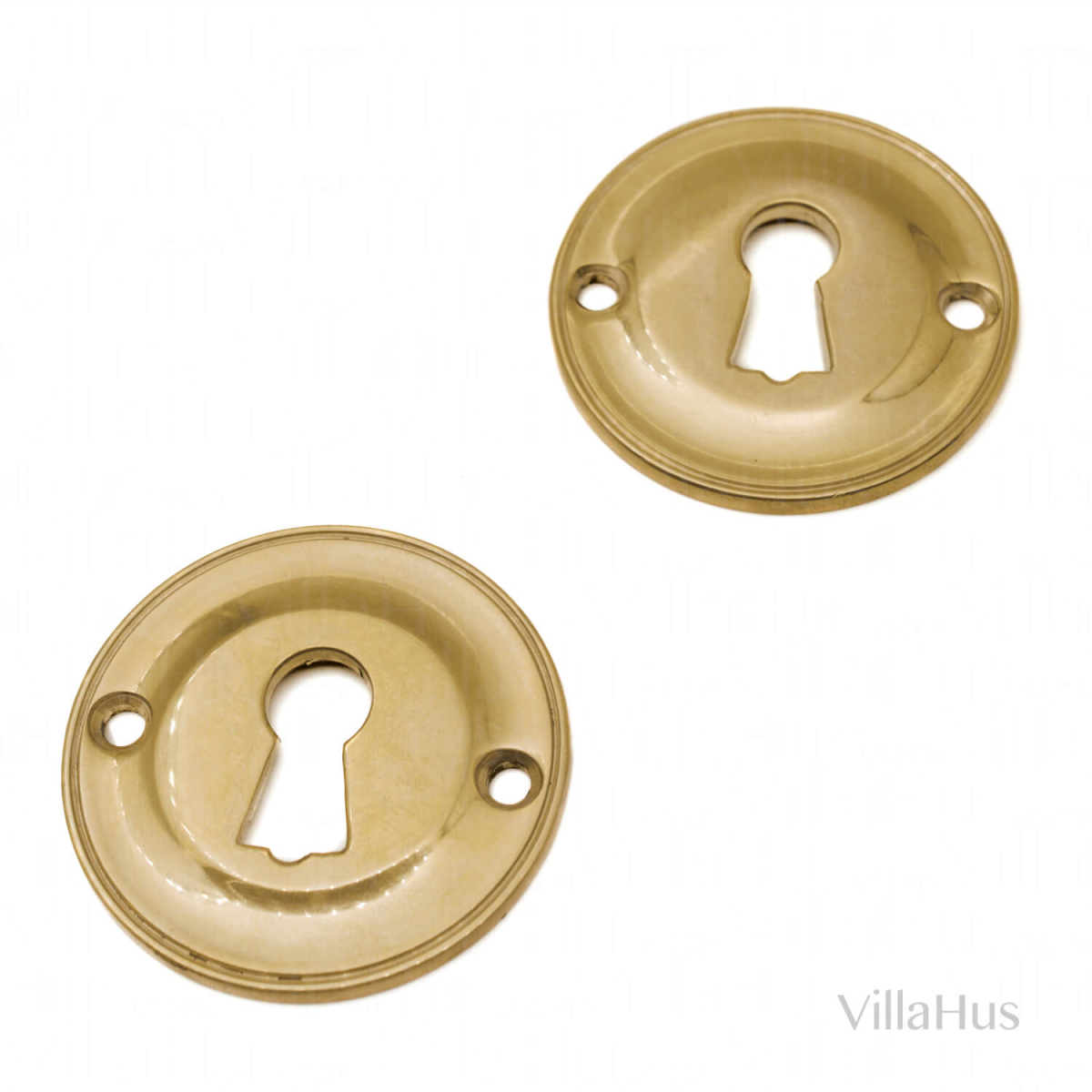 Nøgleskilte (sæt) Messing - Træskruer - cc38mm - Nøgleskilte - Messing ...