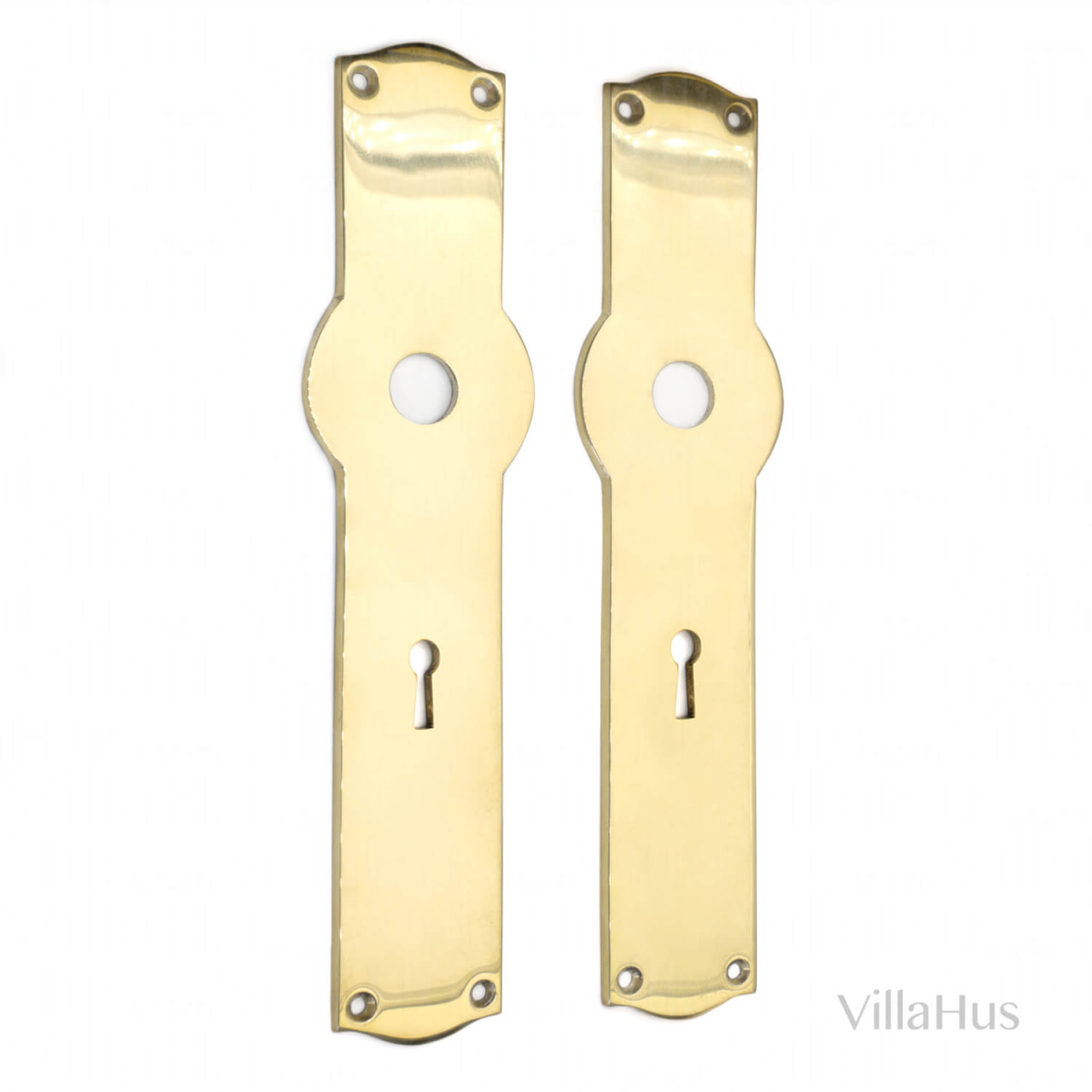 Backplate with keyhole - Polished unlacquered brass - Brass Backplate ...