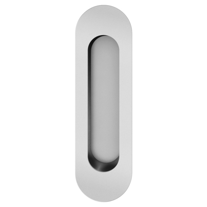 Sliding Bowl - Oval - Aluminium - 45 x 155 mm - Flush pull handle ...