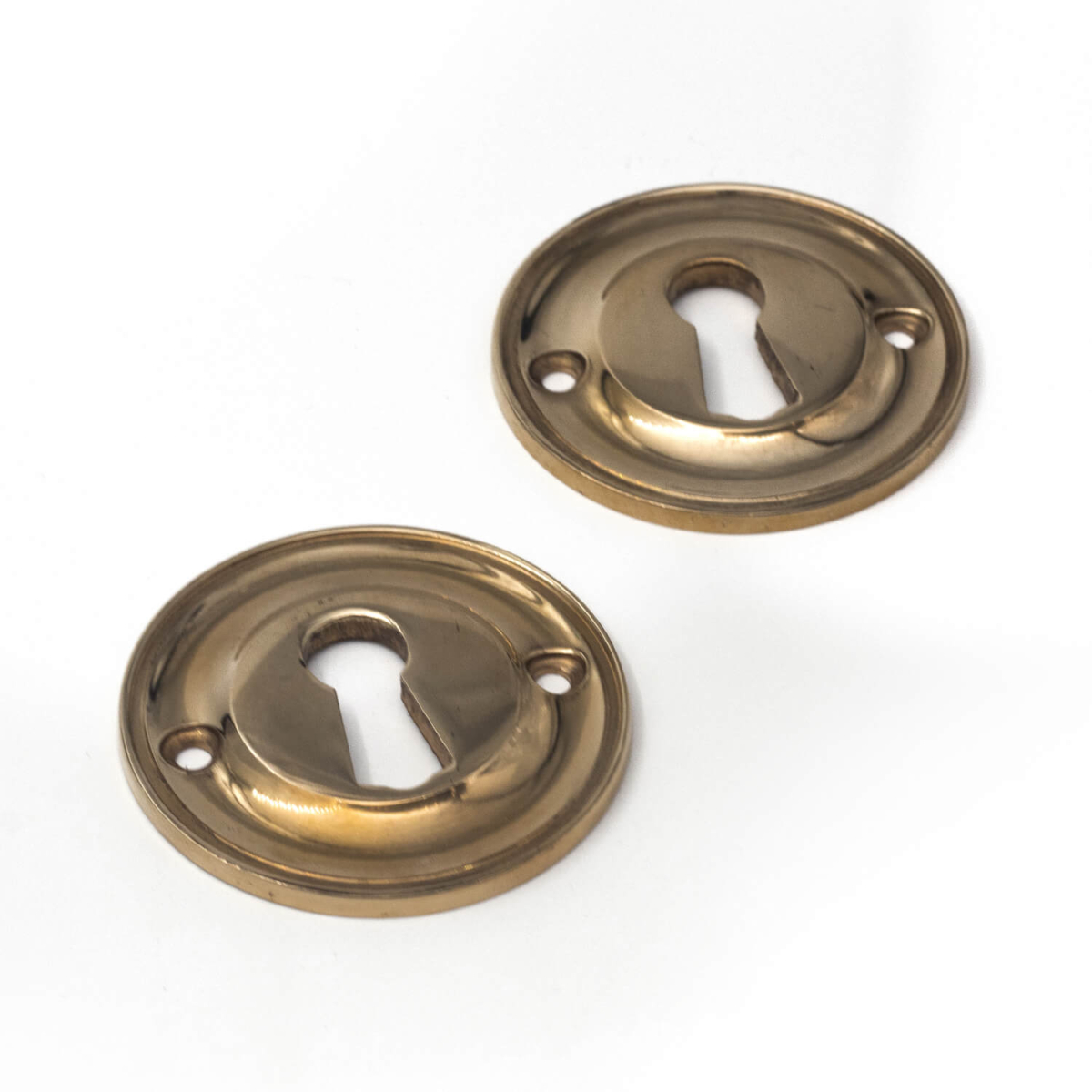 Escutcheons (Set) Brass - Wood Screws - Model 2081 - Escutcheons ...