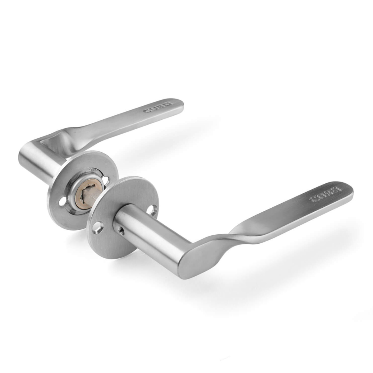 Türgriffe aus gebürstetem Stahl - CUBO - cc38mm - Türgriff gebürstetem ...