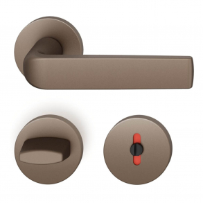 FSB Door handle with escutcheon - Black aluminium - Mies van der Rohe ...