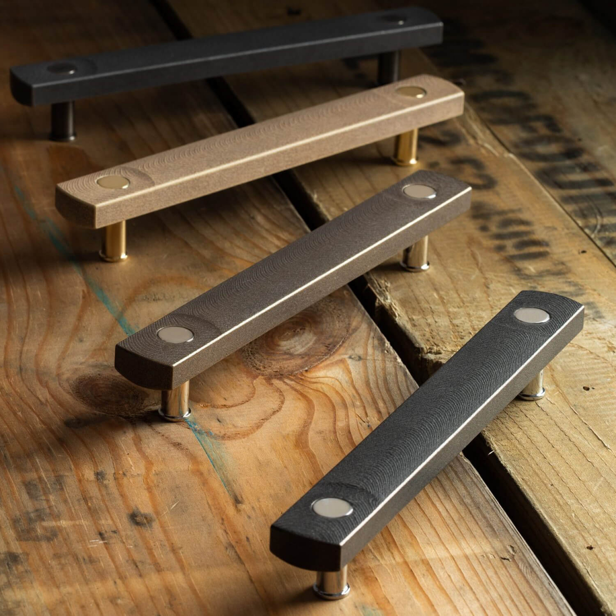 Turnstyle Design Cabinet Handle - HICKORY - Amalfine - Model E3700 ...